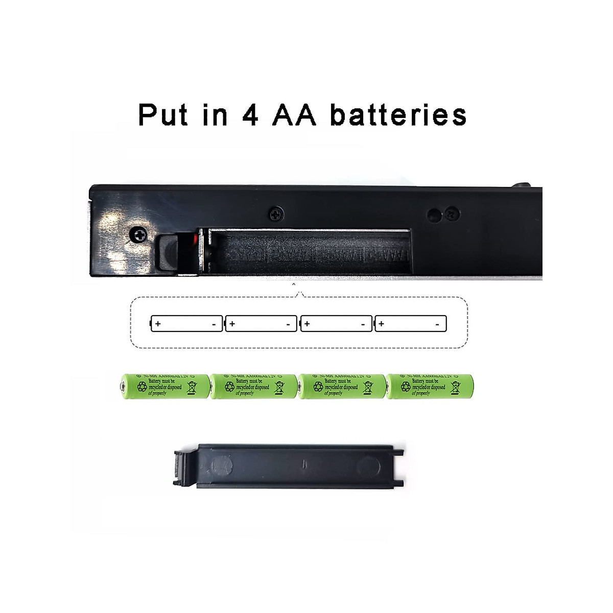 Tuboopy Wii Sensor Bar Wireless, Wiiu Infrared Ray Motion Sensor Bar for Wii/Wii U Console/PC (Black)