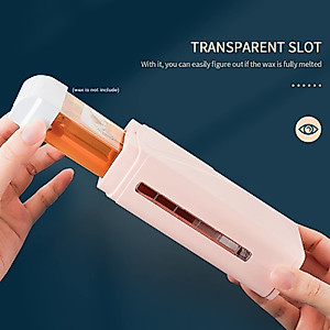 foreverLily Upgrade Wax Warmer for Hair Removal, Roll On Wax Heater, Depilatory Wax Warmer Machine for Men Women, New Dual Heat-conducting Plates