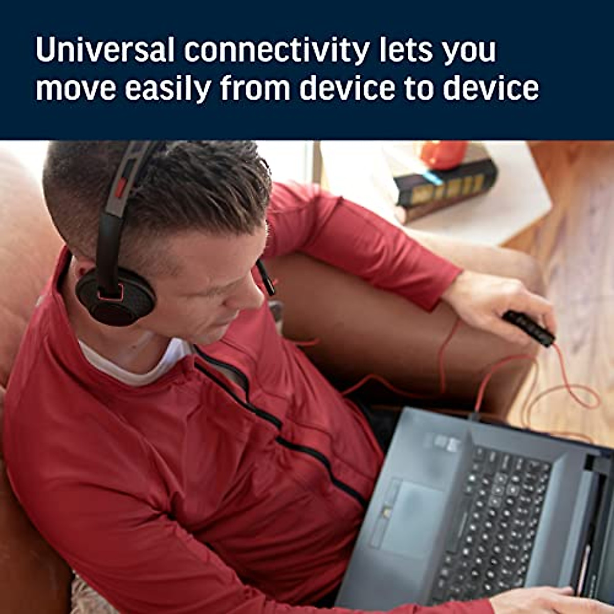 Plantronics Blackwire C5220 Binaural Headset with USB-A & 3.5 mm Jack, Black