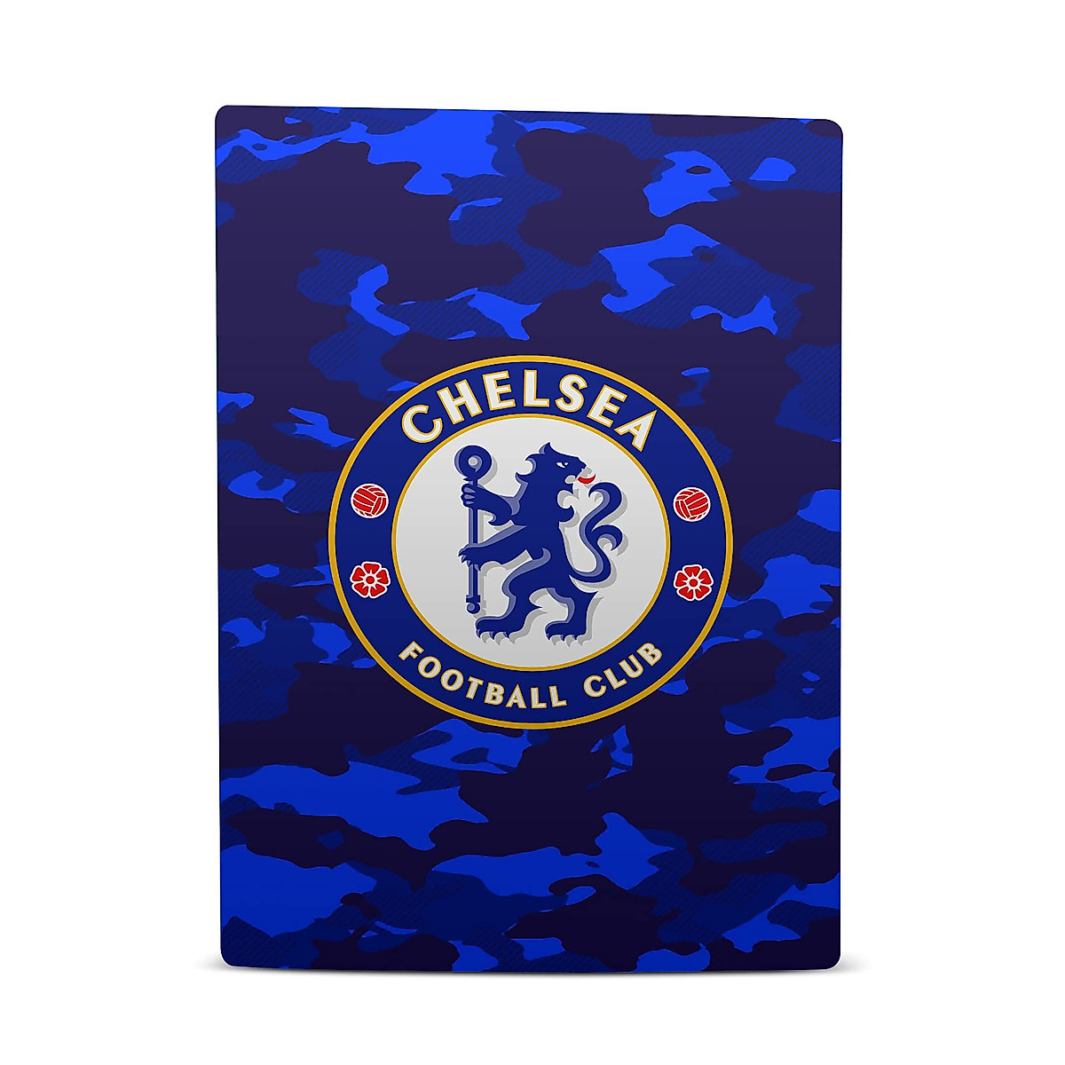 Head Case Designs Officially Licensed Chelsea Football Club Camouflage Mixed Logo Matte Vinyl Faceplate Sticker Gaming Skin Case Cover Compatible with Sony Playstation 5 PS5 Digital Edition Console