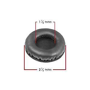 ECS OHLC Oval Foam Leatherette Ear Cushions Replacement for WordSlinger Overhead Headset Pads