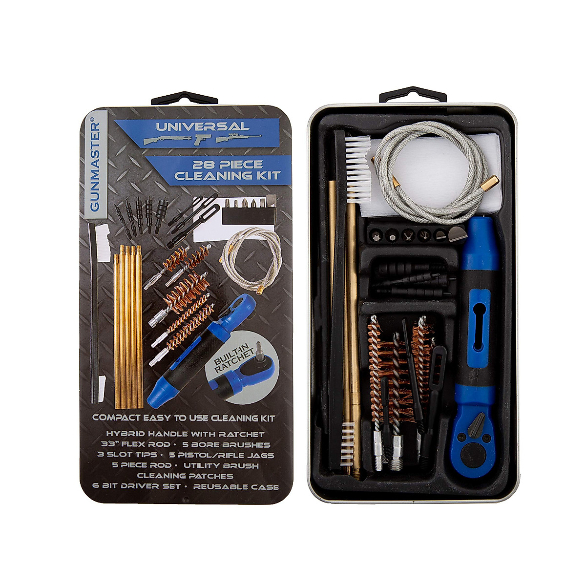 Gunmaster Slim Line Universal Gun Cleaning Kit (28pc)