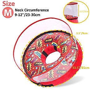 Soft Inflatable Dog Cone for Small, Medium and Large Dogs, Cone for Dogs Alternative After Surgery to Stop Licking and Chewing, Dog Donut Cone with Extended Anti Licking Baffle