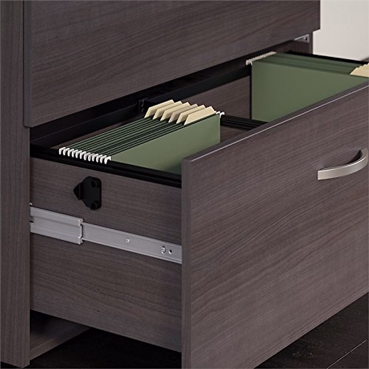 Bush Business Furniture Studio C File Cabinet, Storm Gray