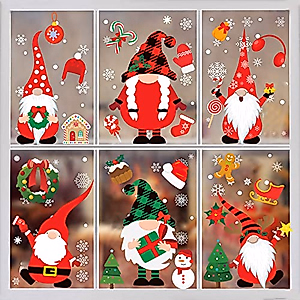 Funnlot Christmas Window Clings Christmas Window Clings 316PCS Christmas Window Stickers Christmas Window Decals 8 Sheets Christmas Window Decorations Window Clings for Glass Windows