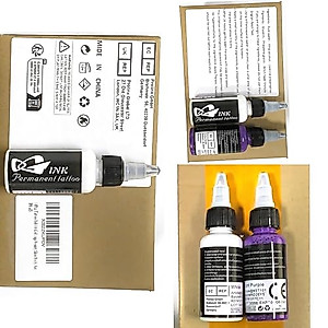 14Pcs Tattoo Ink 14 Colors Set 1 oz 30ml/Bottle Tattoo Inks Pigment Kit for 3D Makeup Beauty Skin Body Art