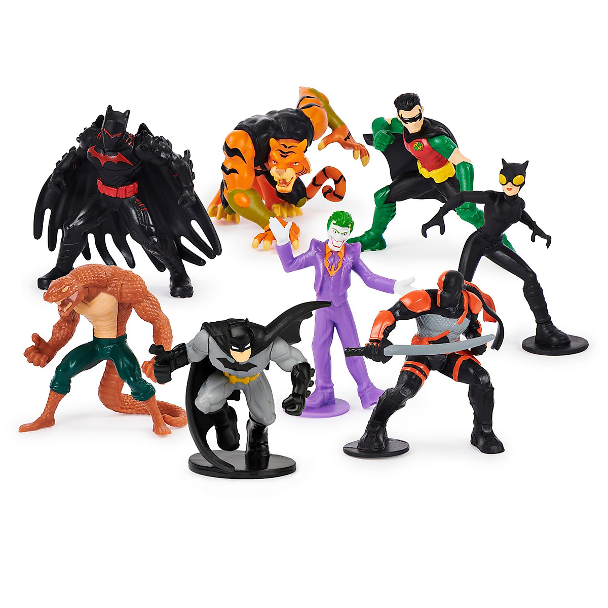 Batman 2-inch Scale 8-Pack of Collectible Mini Action Figures (Amazon Exclusive), Kids Toys for Boys Aged 3 and up