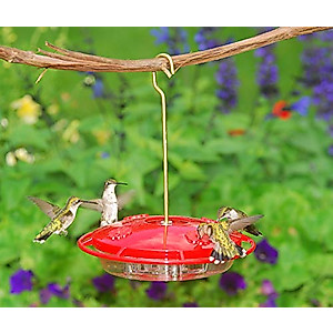 Aspects 367 Hummzinger Ultra Hummingbird Feeder, 12-Ounce,4 Feeding,Red