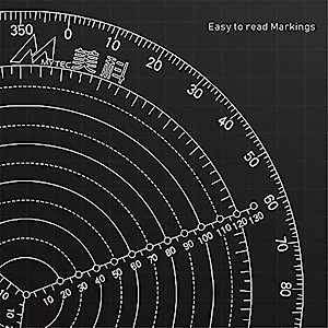 300mm /11.8inch Round Center Finder Compass for Wood Turners Lathe Work Clear Acrylic Drawing Circles Diameter
