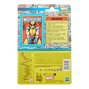 Marvel Legends Series Retro 375 Collection Wolverine 3.75-Inch Collectible Action Figure, Toys for Ages 4 and Up