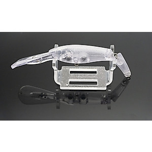 10PCS Unpainted Lure Blanks 11.26g 13.5cm with 6mm Free Fishing Eye Crankbait Simulation Blank Body Clear Hard Baits Trout Salmon Minnow Lure Popper Lures Topwater Freshwater 6mm 318