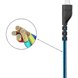 Aimuli Replacement Audio Cable for SteelSeries Arctis 3, Arctis Pro Wireless, Arctis 5, Arctis 7, Arctis Pro Gaming Headset 2m/6.5 Feet(Blue)