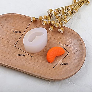 HPBS Silicone Simulation Fruit Orange Mold, DIY, Model for Scented Candle Aromatherapy Gypsum Baking 橘瓣43mm*30mm