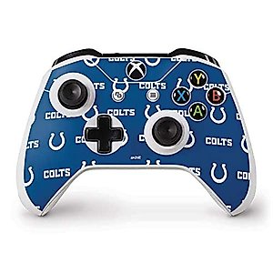 Skinit Decal Gaming Skin Compatible with Xbox One S Controller - Officially Licensed NFL Indianapolis Colts Blitz Series Design