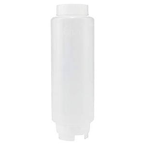 Creative Mark Cylo FIFO Squeeze Bottle Refillable Clear Tip Silicone Dispenser for Paint, Epoxy and Color Mixing - 20 oz. - 12 Pack