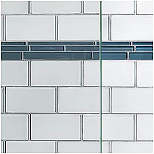Basco Classic Sliding Shower Door, Fits 44-47 inch opening, Clear Glass, Silver Finish