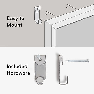 U Brands Magnetic Dry Erase Board, 20 x 30 Inches, White Wood Frame (2071U00-01)