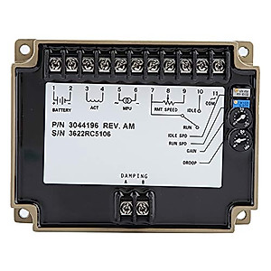 Fafeicy Generator Speed Controlle, Electronic Speed Controller Governor 3044196 Generator Speed Control Board for Input Multiple Machines or Special Purpose Machines