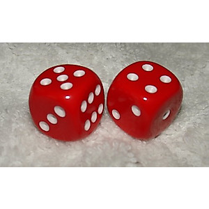 Red Deluxe Opaque Dice Pair