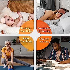 DailyBody Sound Machine Brown Noise White Noise Machine with 30 Soothing Sounds 36 Levels Volume 5 Timers and Memory Function Effectively Blocks Noise Ideal Sleep Machine for Baby Kids Adults