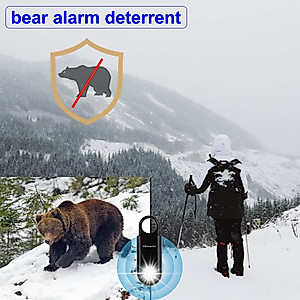 130dB Personal Safety Alarm Strobe Light. Loud Sound Keychain Siren with Carabiner for Women, School Children, Night Runners, Hiking. Bear Alarm Deterrent. SOS Emergency Self Defense Alerts. Black