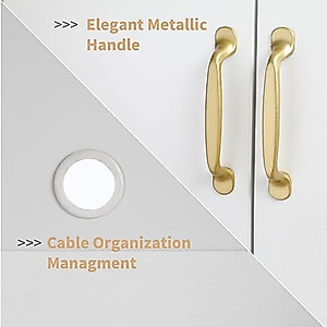 VOWNER 71'' Freestanding Pantry Cabinet with Buffet Cupboard, Kitchen Pantry Storage Cabinet with 6 Doors and Drawer, Utility Pantry for Kitchen, Dining Room,White