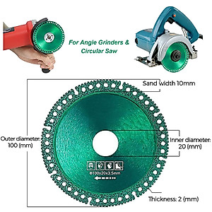 Indestructible Disc for Grinder, Indestructible Disc 2.0 - Cut Everything in Seconds Composite Multifunctional Cutting Saw Blade 4 Inch Ultra-Thin Cutting Blade for Angle Grinder (1 Piece)