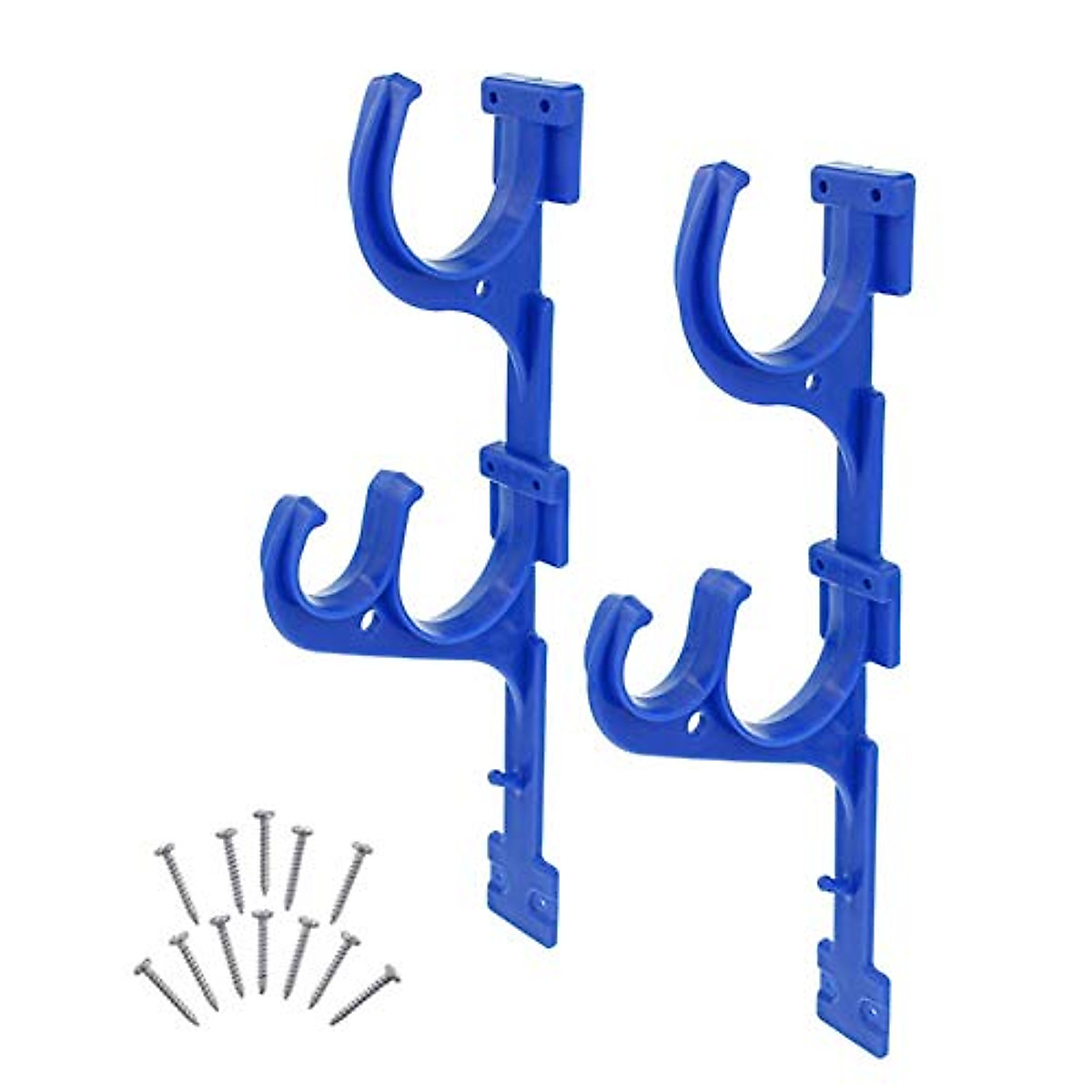 Feian Pole Hangers,Plastic Holder Set,Pool Pole Hanger Pool Hanger Hook for Pool Telescoping Pole,Leaf Rakes,Net,Vacuum Hose,Brushe and Garden Tools