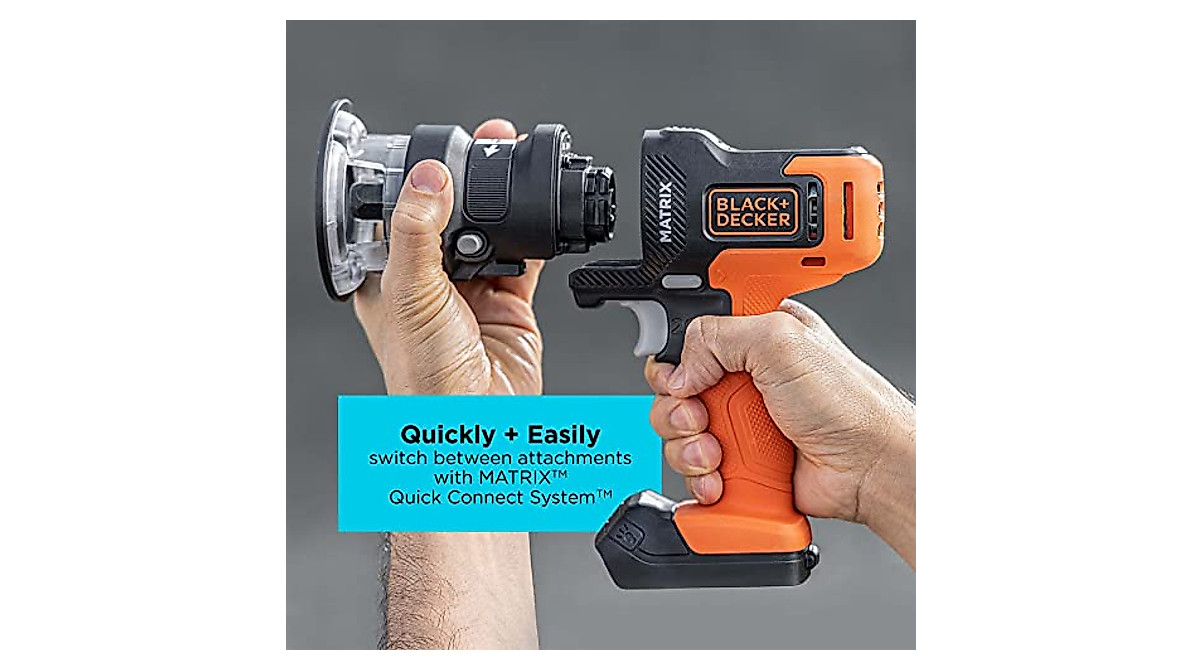 BLACK+DECKER MATRIX Router Attachment for Efficient Woodworking