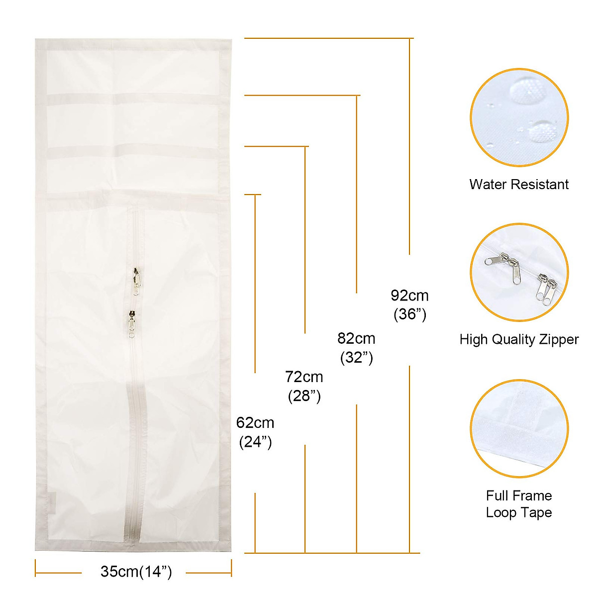 HOOMEE Air Lock For Portable Air, Flexible Size, Max 14x91 Inch