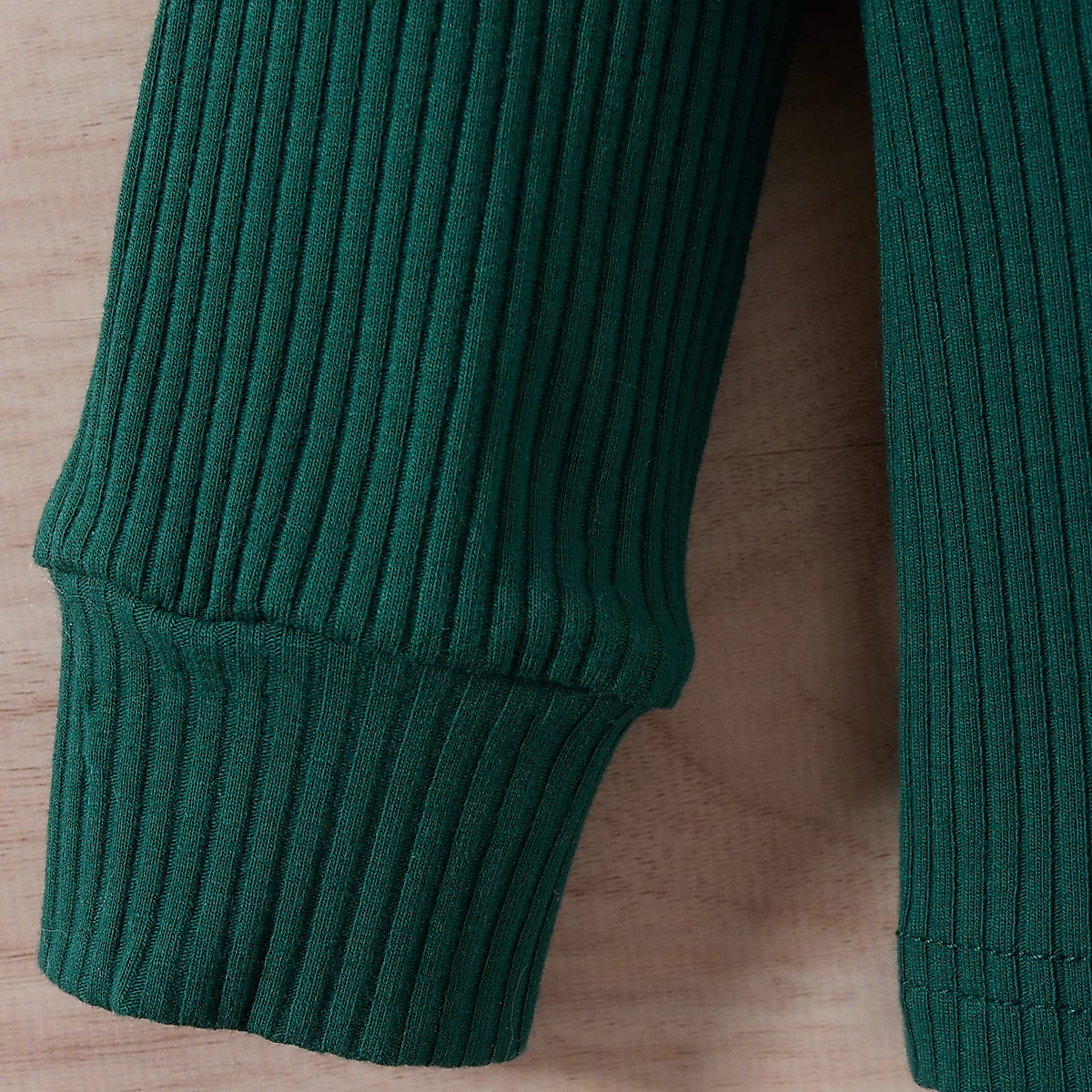 fhutpw Toddler Boy Fall Clothes 2T 3T 4T 5T Outfits Winter Long Sleeve Knitted Cotton Tops & Pants Sets Solid Color (A-Green, 2-3T)