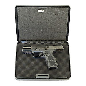 FSDC (Firearm Safety Devices) – FSDC-MLC9000 Keyed Lockable Steel Case with Security Cable – Heavy-Duty Powder Coated Steel