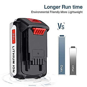 Dutyone Upgraded 3600mAh 20V Replacement Battery for Black and Decker 20Volt LBXR20 LB2X4020-OPE LBX20 LST220 LB20 LBX4020 LBXR2020-OPE LBXR20B-2 Cordless Tool Lithium Ion Batteries