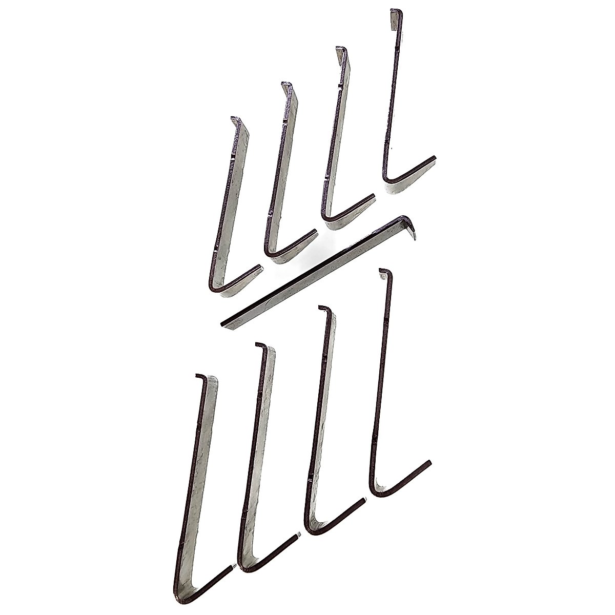 NoDamageHooks The Original for Fiber Cement Board siding ONLY! (8 Hooks and 1 Tool) - Invented, Patented and Made in The USA!