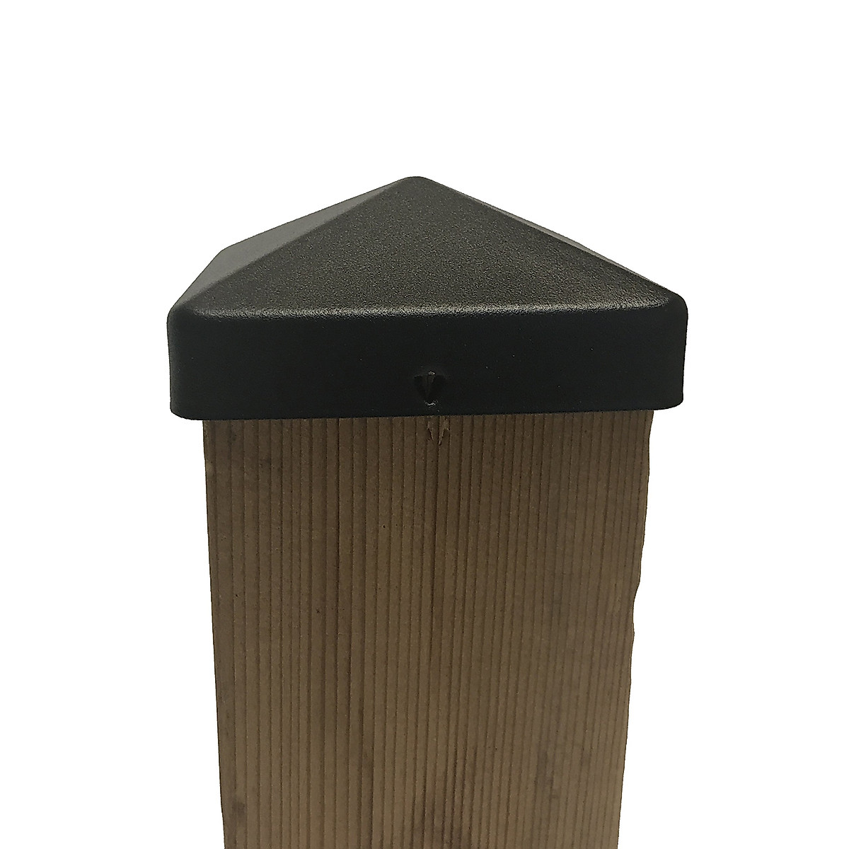 Nuvo Iron US-PCP11BLK US-4x4 Eazy Pyramid Cap, 4" x 4" (Fits Over 4” x 4” Nominal USA retailers Square Posts), Black