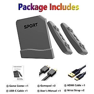 Great Boy 32 Bit TV Video Game Center for Kids with Build in 30 Somatic Games and 30 Wireless Controller Puzzle Casual Games Toy Birthday for Boys Girls (TV Games)