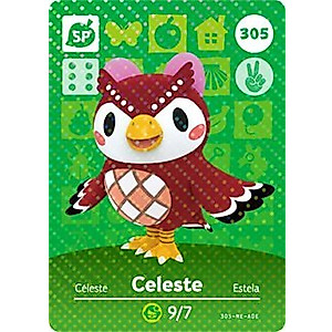 Celeste - Nintendo Animal Crossing Happy Home Designer Amiibo Card - 305