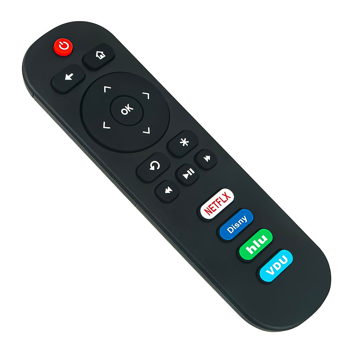 RC280 Replace Remote Control fit for TCL Roku TV 55S401 43S303 49S405 32S305 55S405 43S405 33S301 40S305 43S305 49S305 65S405 40S3800 55US57 32S301 55S403 with Netlix Disney Hulu Vudu Key PERFASCIN