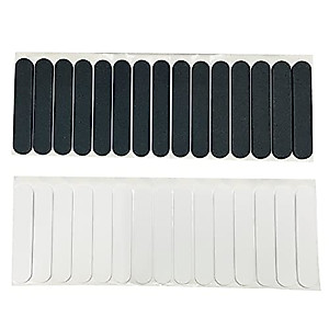 monochef 30pcs Hat Size Tape Hat Size Reducer Inserts Liner Foam Reducing Sizing Tape Sizer Self Adhesive for Hats Caps Make Smaller Sweatband Black White