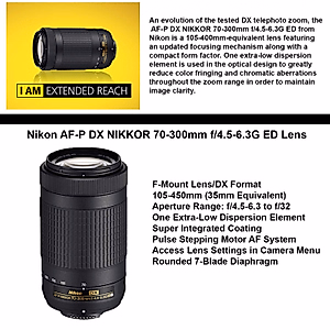 Nikon D5600 DSLR Camera with 18-55mm Lens, 70-300mm Lens(#1580), 500mm Telephoto Lens, 2X Converter, and T Mount Adapter w/Professional Bundle; Includes: 3pc UV Filter Kit, and More