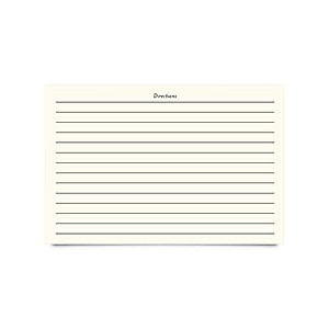 Jot & Mark Recipe Cards 4x6 Inches Blank Double Sided, 50 Count (Modern Minimal)