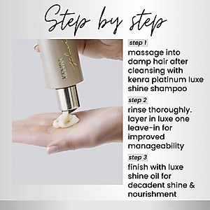 Kenra Platinum Luxe Shine Conditioner | Gold Enriched | Rich, Shine-Enhancing Daily Conditioner | Revitalies for Improved Manageability & Smoothness | All Hair Types | 31.5 fl. Oz