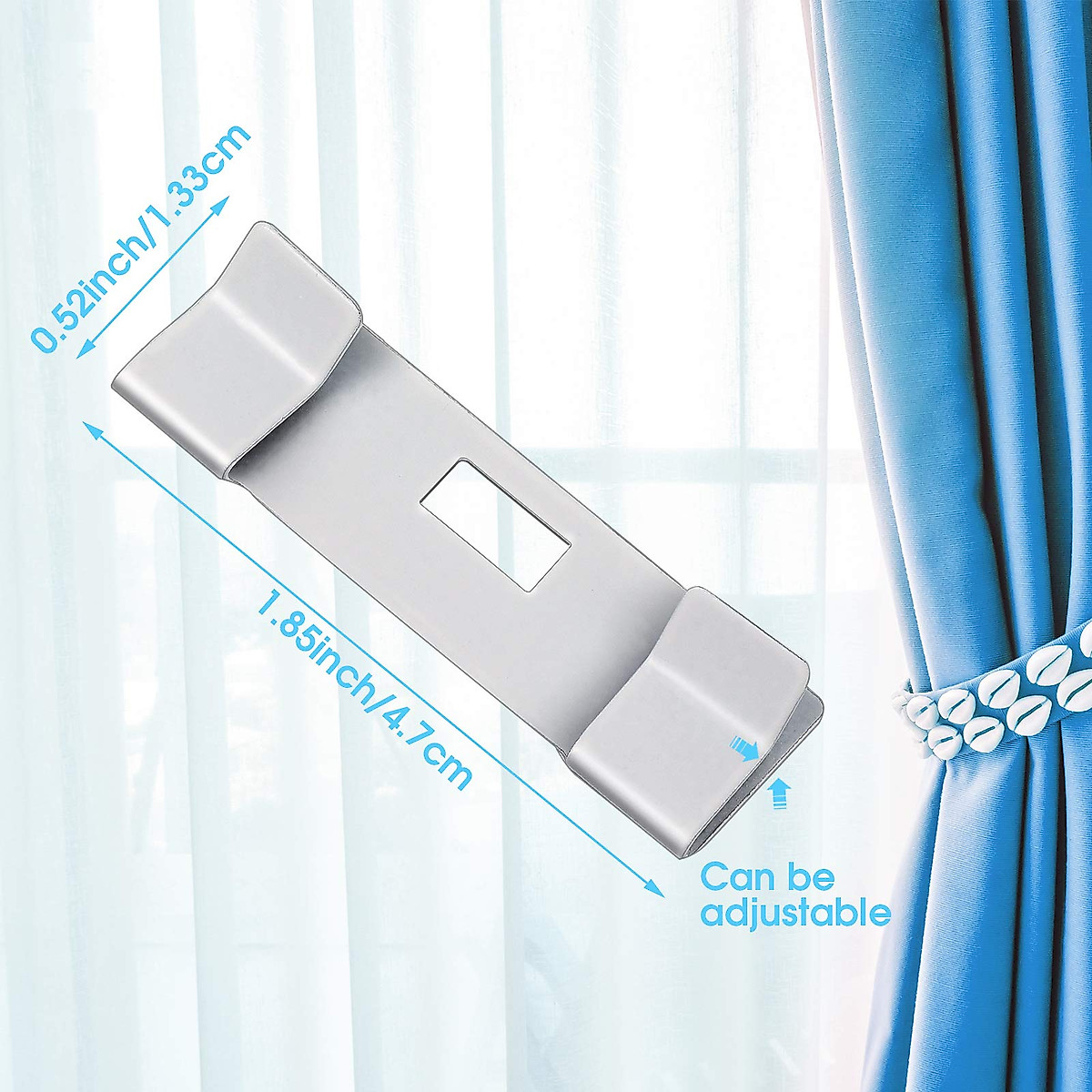 80 Pieces Vertical Blind Repair White Vane Savers Blind Repair Clips Curved Repair Clips Window Blinds Replacement Slats Vertical Blind Repair Tabs for Fixing Vertical Window Shades Slats