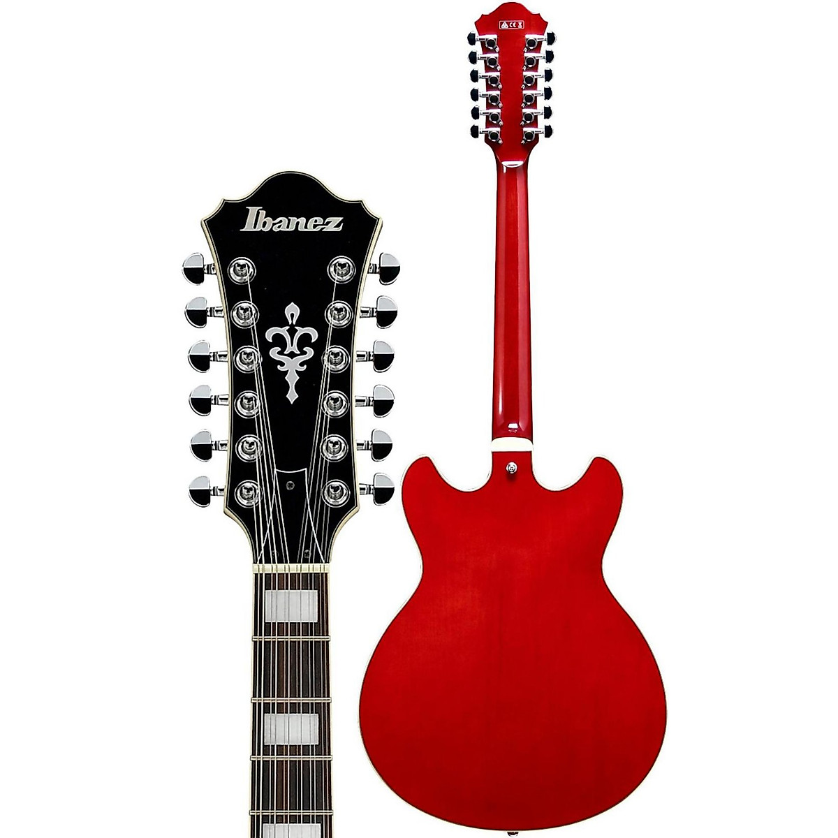 Ibanez Artcore AS7312 Semi-Hollow 12-String - Transparent Cherry Red