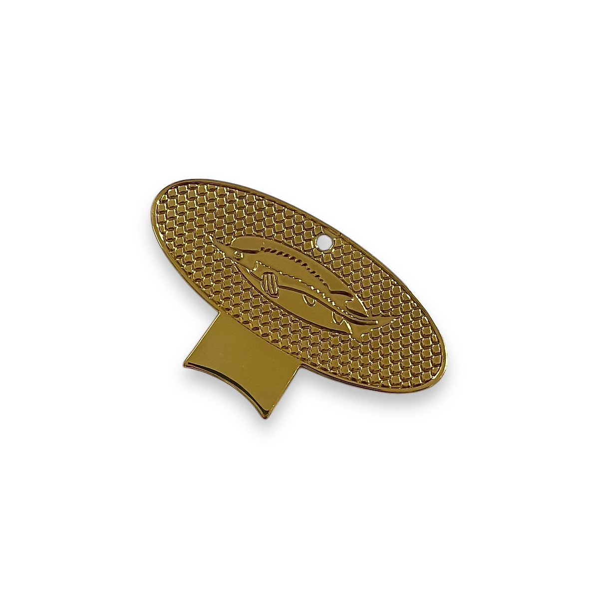 Caviar Key Tin Opener - Caviar Accessory (Oval Gold, 2 x 1)