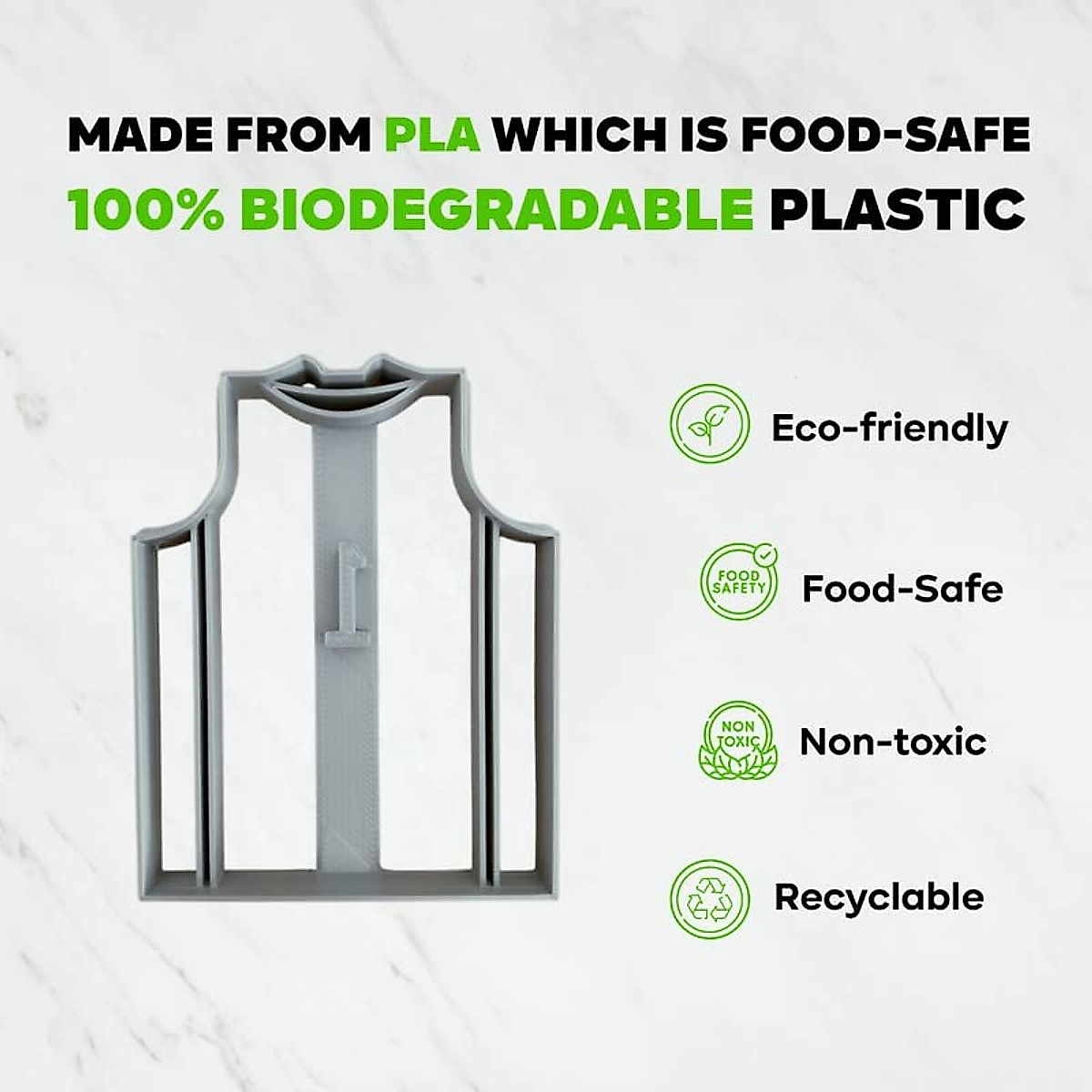 Moose Goods Basketball Cookie Cutter Set of 5 - Sports Cookie Cutters Shapes & Stamp, Basketball Jersey Cookie Cutter for DIY Baking Supplies - Basketball Shirt Cookie Cutter & Sneaker Cookie Cutter