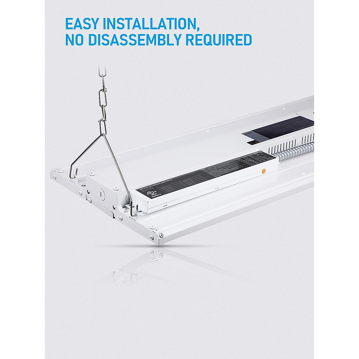 LEONLITE 25W LED Emergency Driver, 100-347VAC, 170VDC Output, UL Listed, Emergency Driver with Battery Backup, Fit for 25W-200W LED Fixtures, 90mins Power Supply for High Bay Lights, Pack of 2