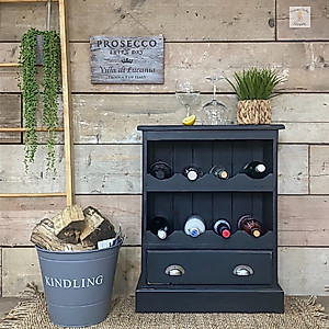 Dixie Belle Paint Company Chalk Finish Furniture Paint | Midnight Sky (8oz) | Matte Blue Black Chic Chalk Mineral Paint | DIY Furniture Paint | Made in the USA