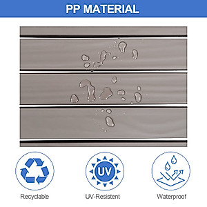 VINGLI Outdoor Chaise Lounge Chair with 5-Level Adjustable Backrest, Waterproof Outdoor Lounge Chairs 300lbs Weight Capacity, Patio Loungers Pool Lounger for Beach, Backyard, Pool (Light Taupe, 1 PCS)