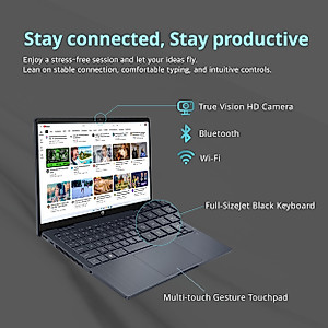 HP Pavilion x360 2-in-1 Laptop, 14" Full HD Touchscreen, Intel i3-1215U, 8GB DDR4 RAM, 1TB PCIe SSD, Intel Iris Xe Graphics, HD Camera, B&O Audio, Windows 11, Blue, 32GB Hotface USB Card